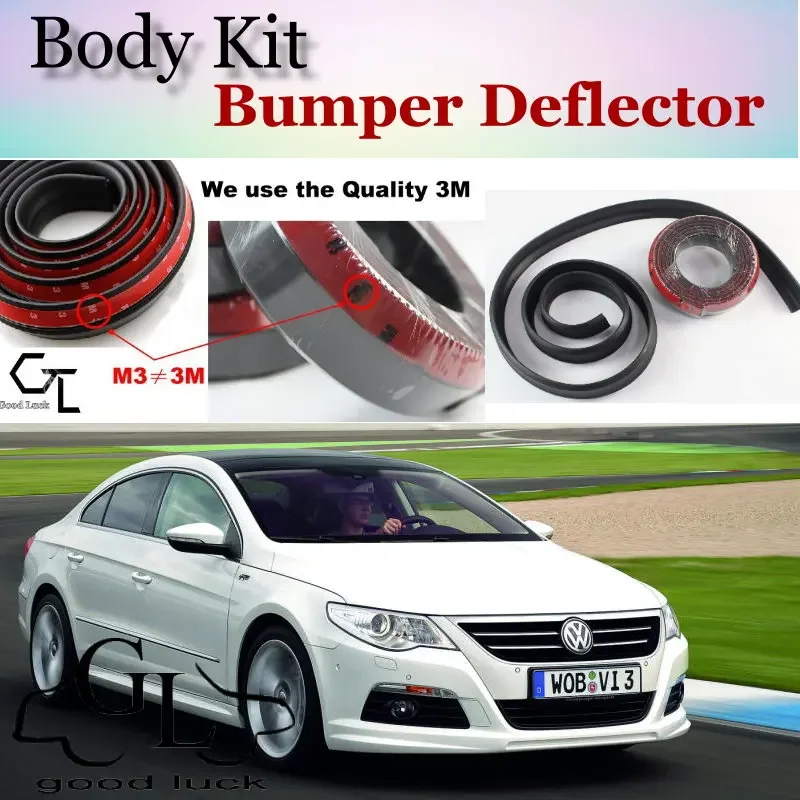 Bumper-Lip-Deflector-Lips-For-Volkswagen-VW-Passat-CC-Front-Spoiler ...