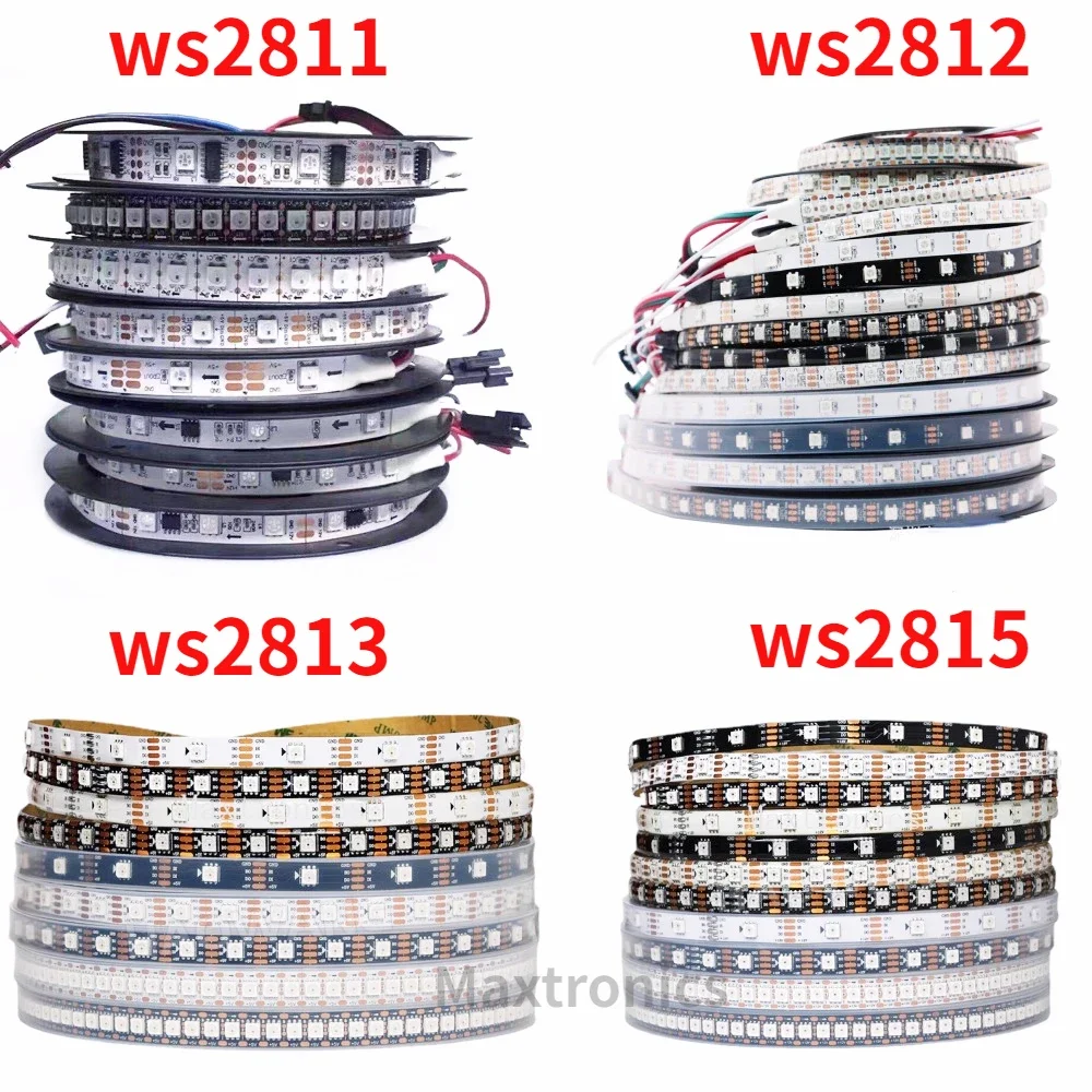 WS2811-WS2813-WS2815-WS2812B-LED-Strip-Pixel-Full-Color-WS2812-Individually-Addressable-30-60 ...