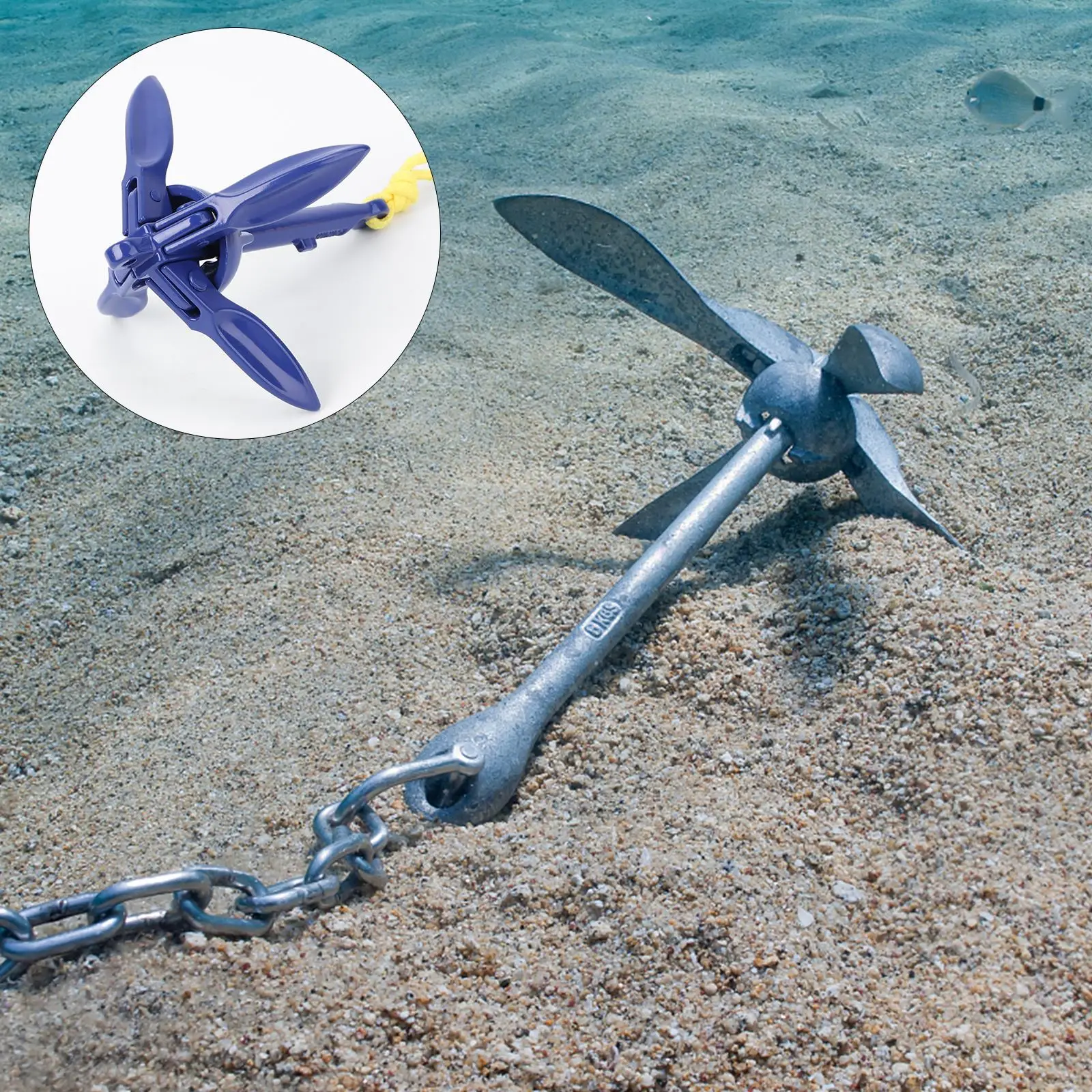 Boat-Folding-Grapnel-Anchor-Aluminu-Alloy-Anchor-For-Marine-Yacht-Canoe ...