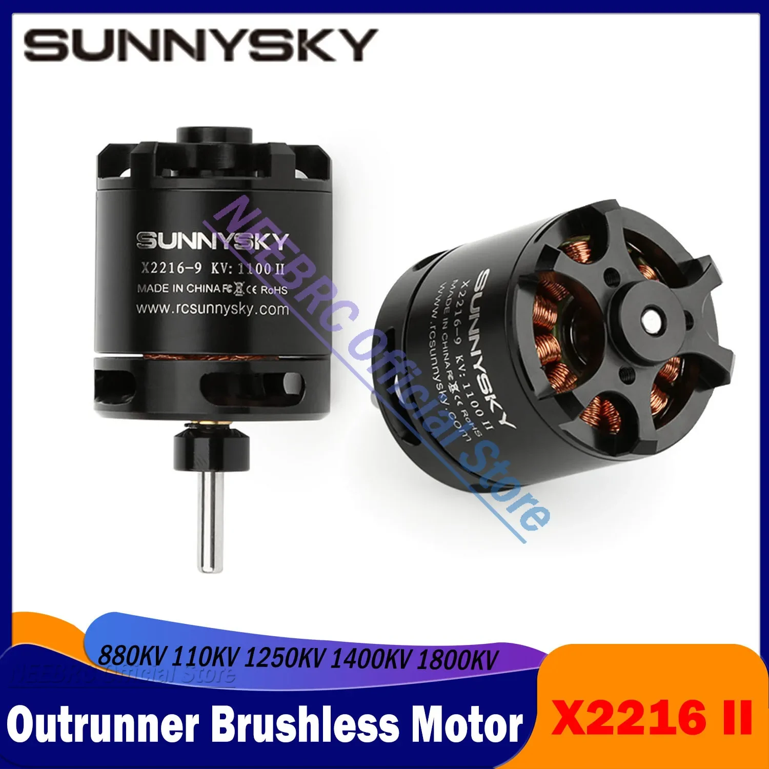 SUNNYSKY-2216-880KV-1100KV-1250KV-1400KV-1800KV-RC-Fixed-wing-Outrunner ...