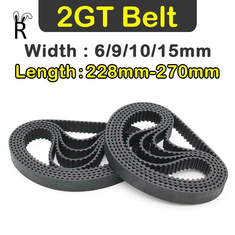 Belt-Length-228mm-270mm-2GT-Timing-Belt-2M-3D-Printer-Belt-Width-6-9-10 ...