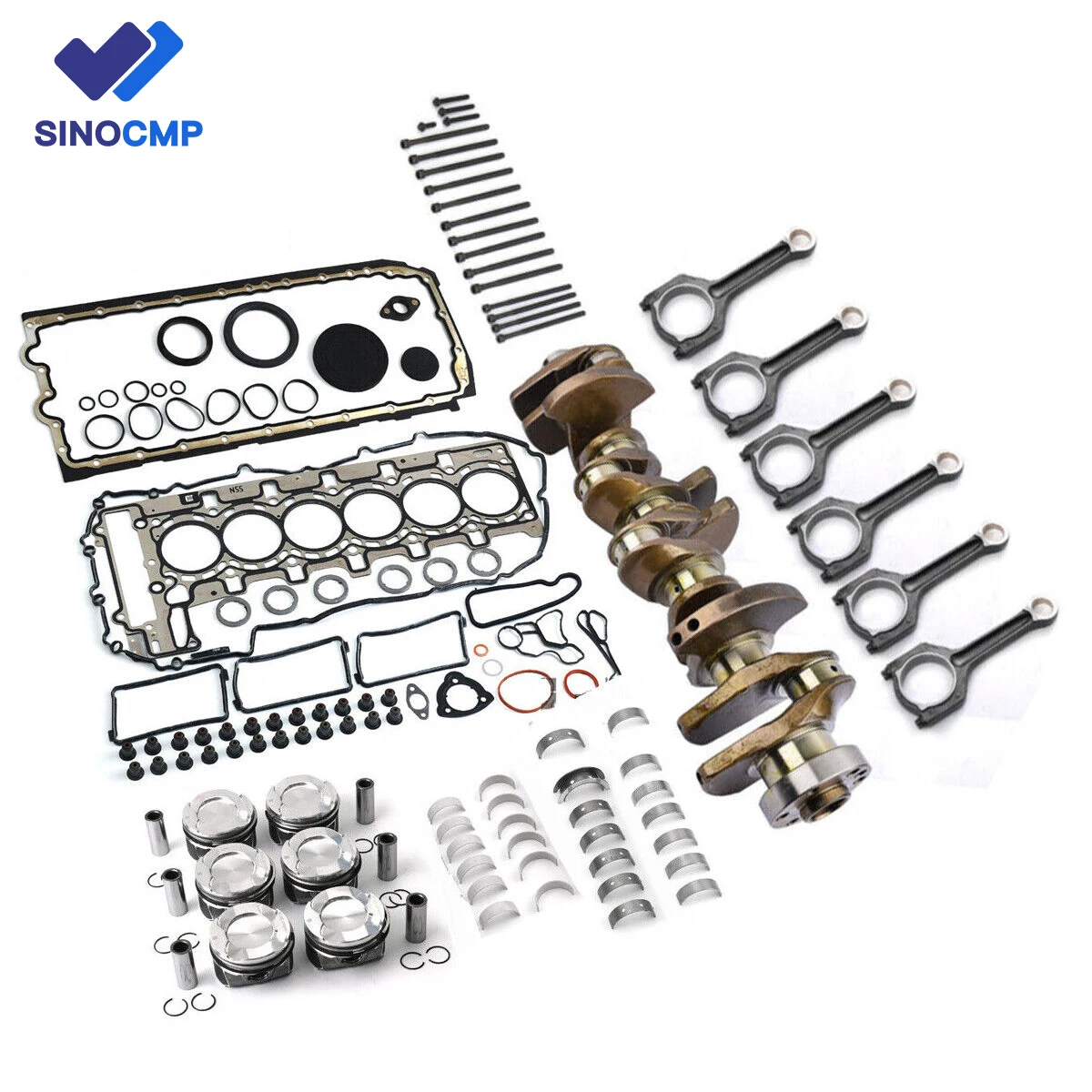N55B30A Engine Overhaul Rebuild Kit - Crankshaft & Connecting Rods For ...