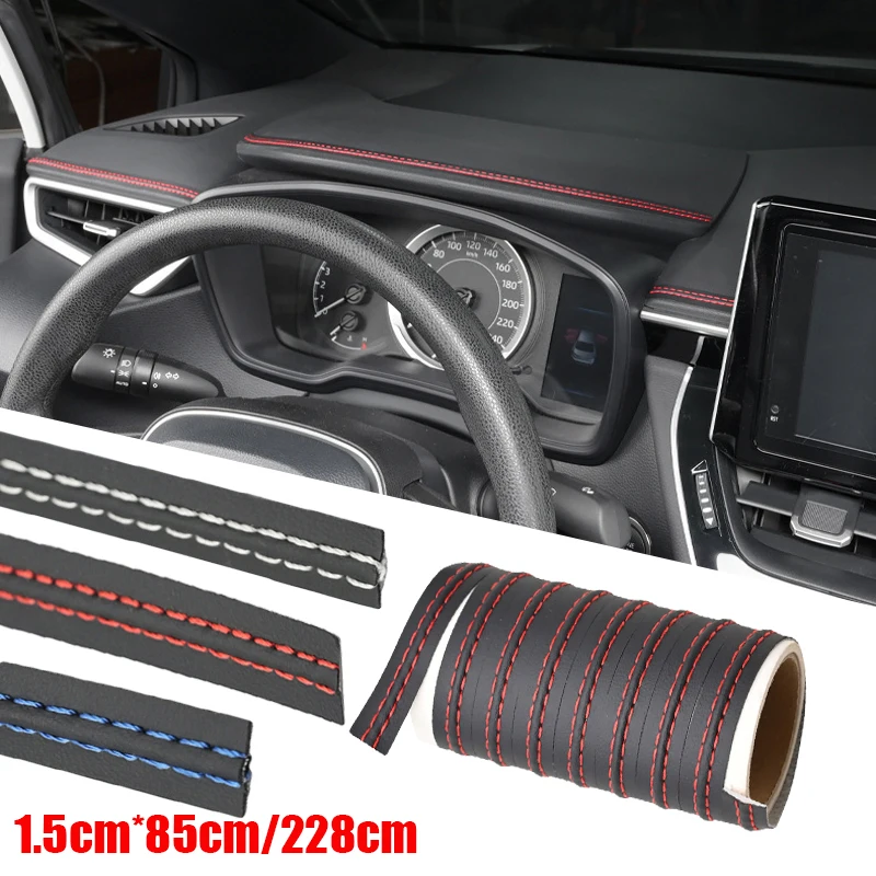 Car-Pu-Leather-Decoration-Line-Self-adhesive-Moulding-Trim-Auto ...