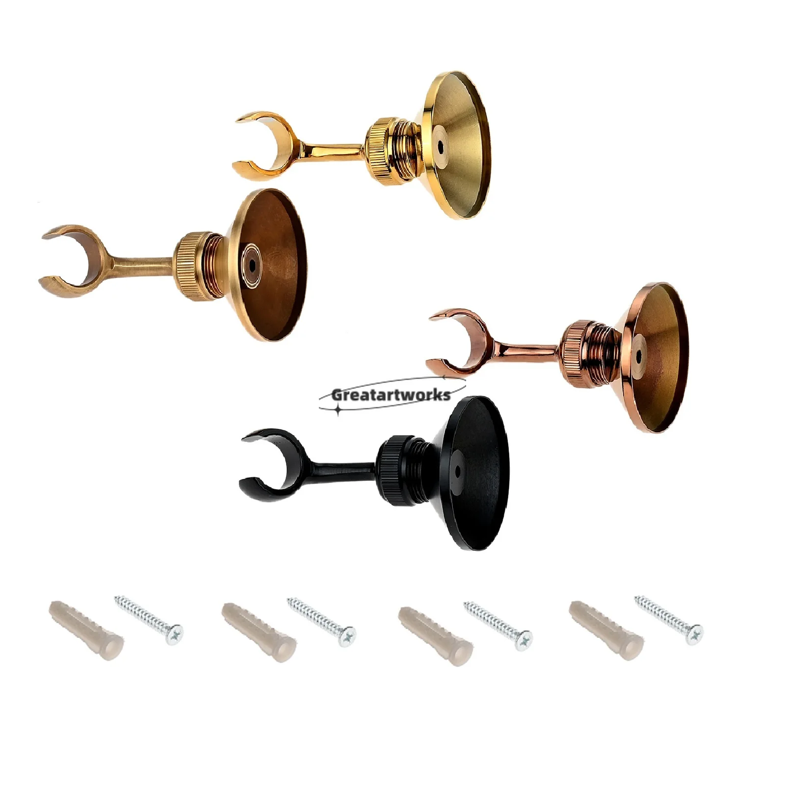 1pc Retro Style Shower Head Holder Pure Copper Adjustable Elegant ...