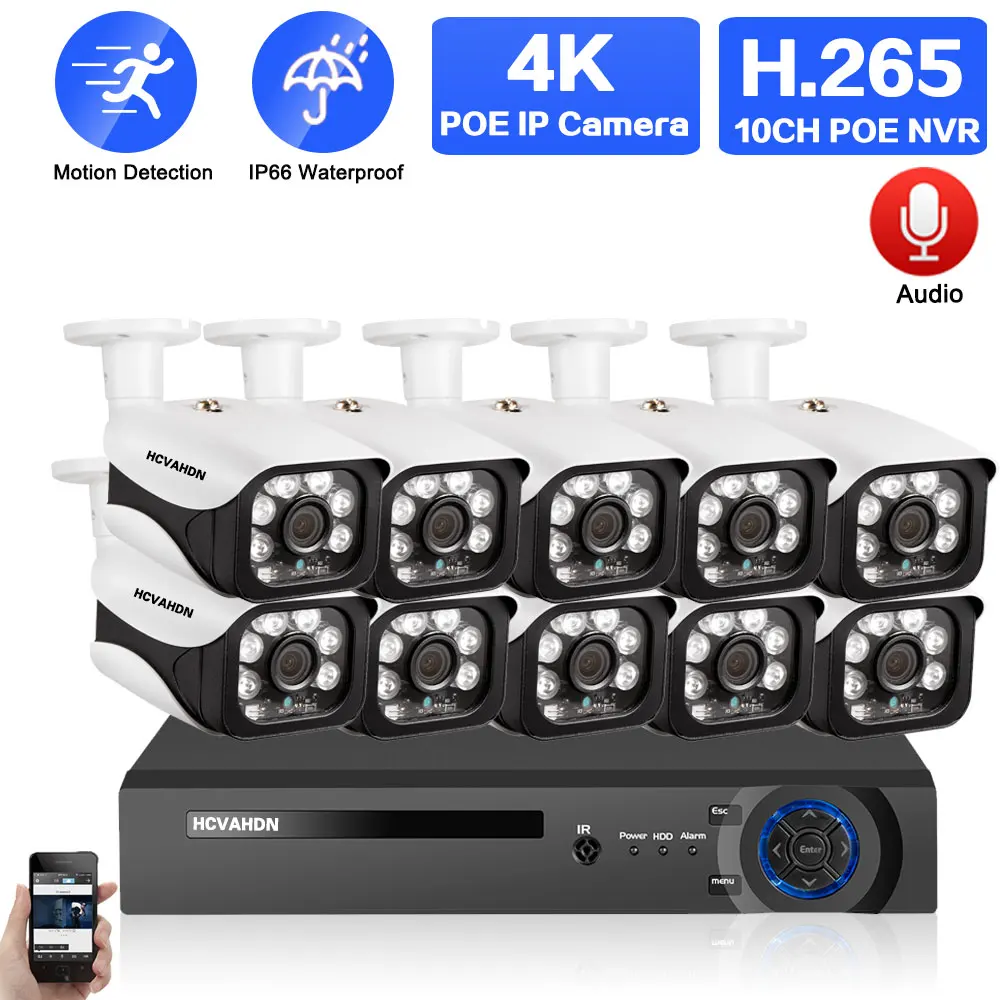 CCTV-Camera-Security-System-Kit-4K-8MP-8CH-POE-NVR-Kit-H-265-Audio ...