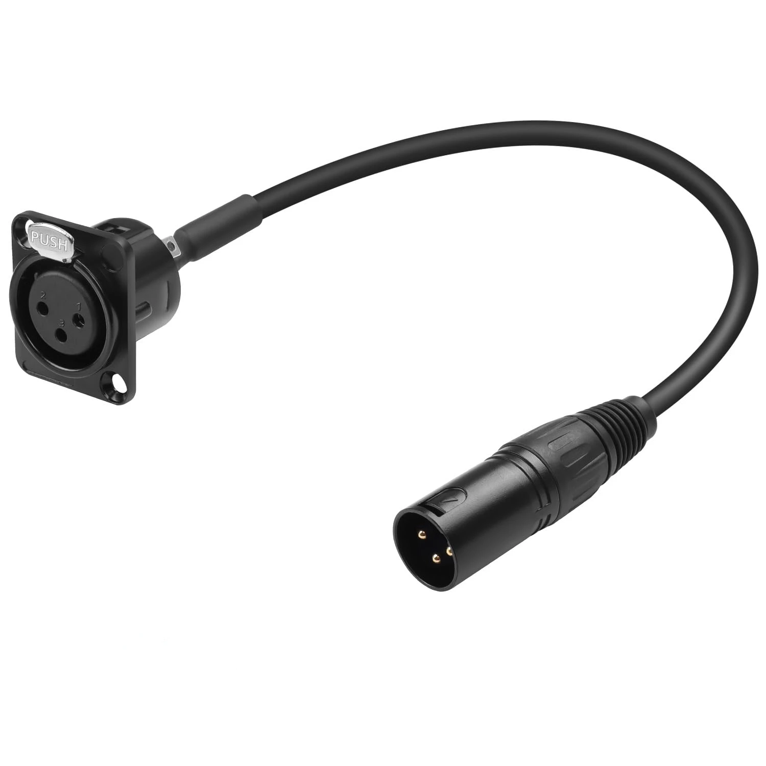 D-Type-XLR-Male-Panel-Mount-to-XLR-Male-Female-Connector-Pass-Through ...