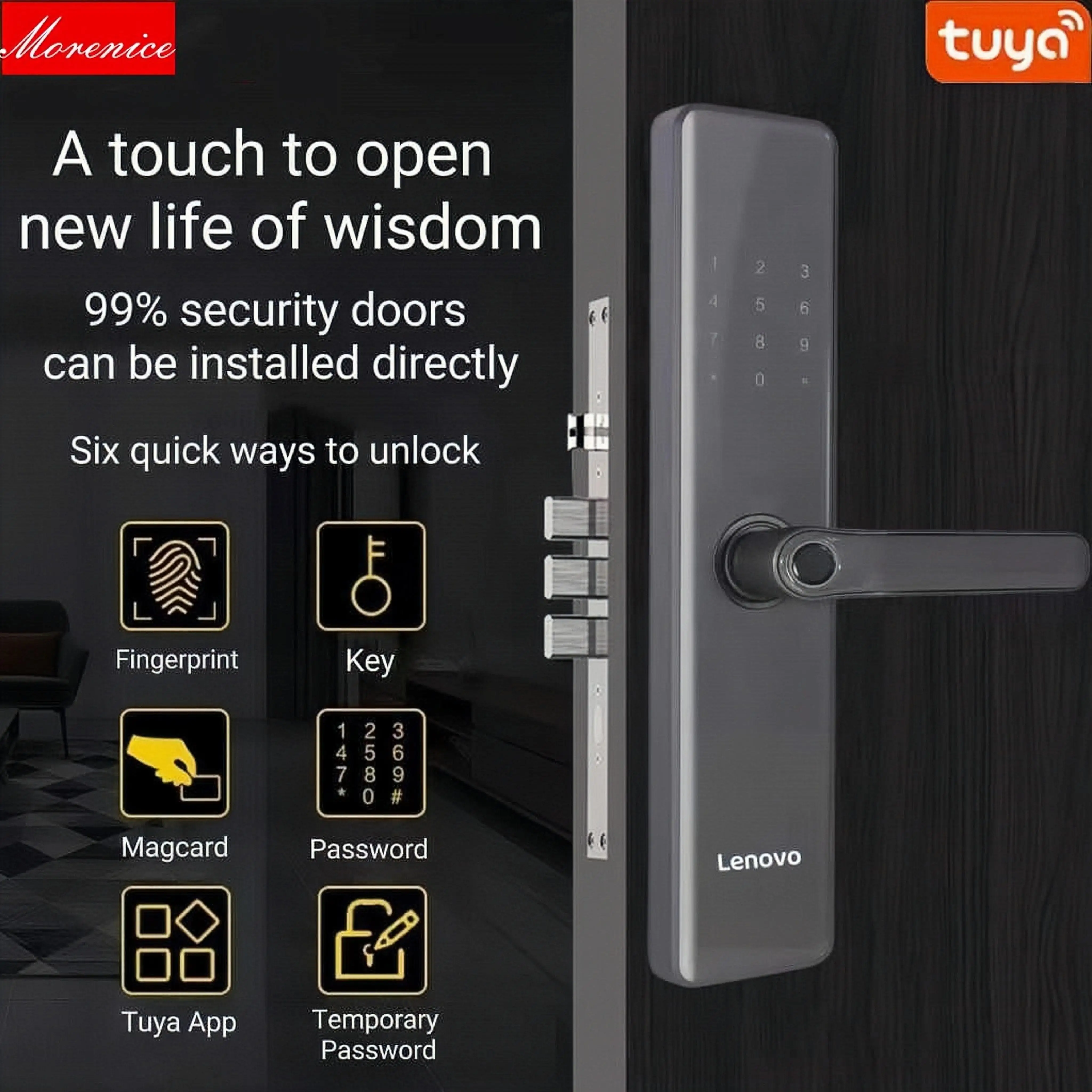 Tuya-App-Wifi-Electronic-Smart-Dood-Lock-With-Biometric-Fingerprint-IC ...