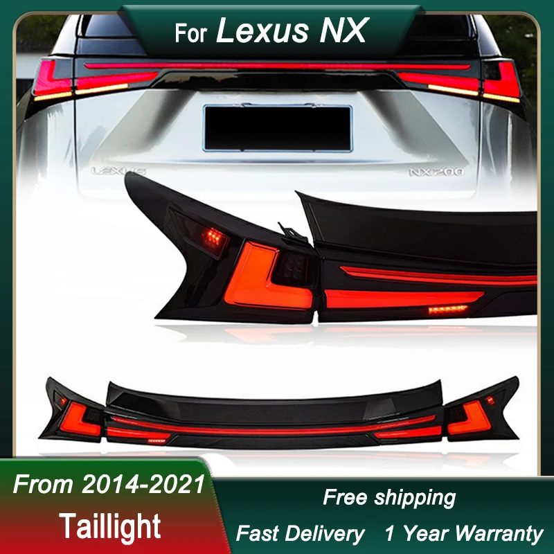 Car-Through-Tail-Lights-For-Lexus-NX-NX200T-NX300H-2014-2021-LED ...