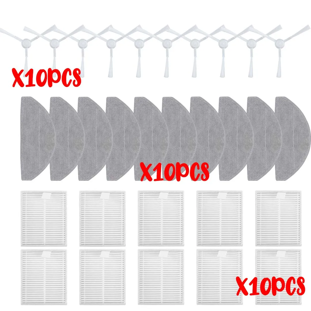 Accessories For Xiaomi Mijia 3C Plus E10 C103 B112 Robot Vacuum Cleaner Main Side Brush HEPA ...
