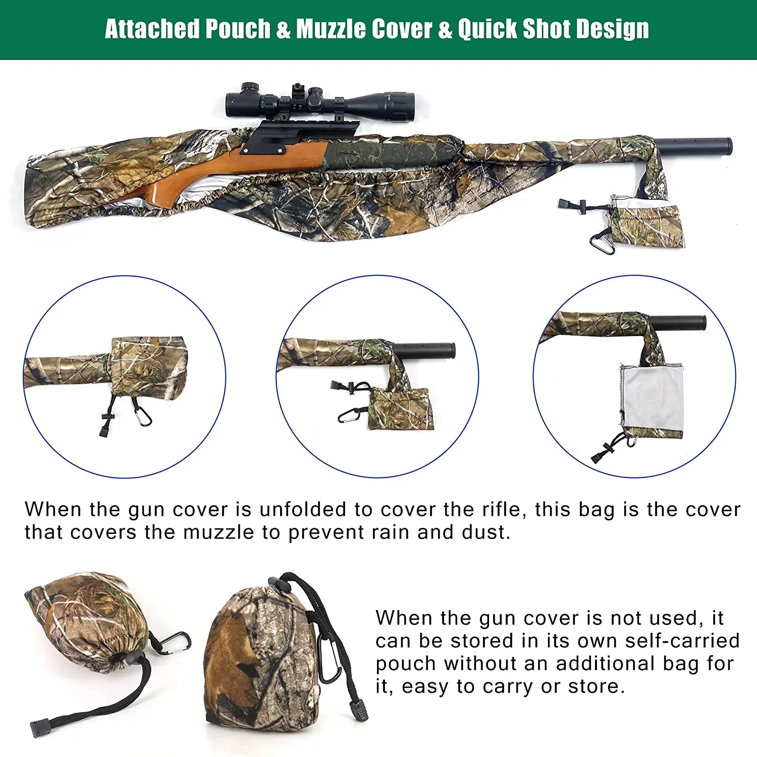 54 Inch Gun Sleeve 54-Inch Silicone Treated Gun Sock - Rifle Shotgun ...