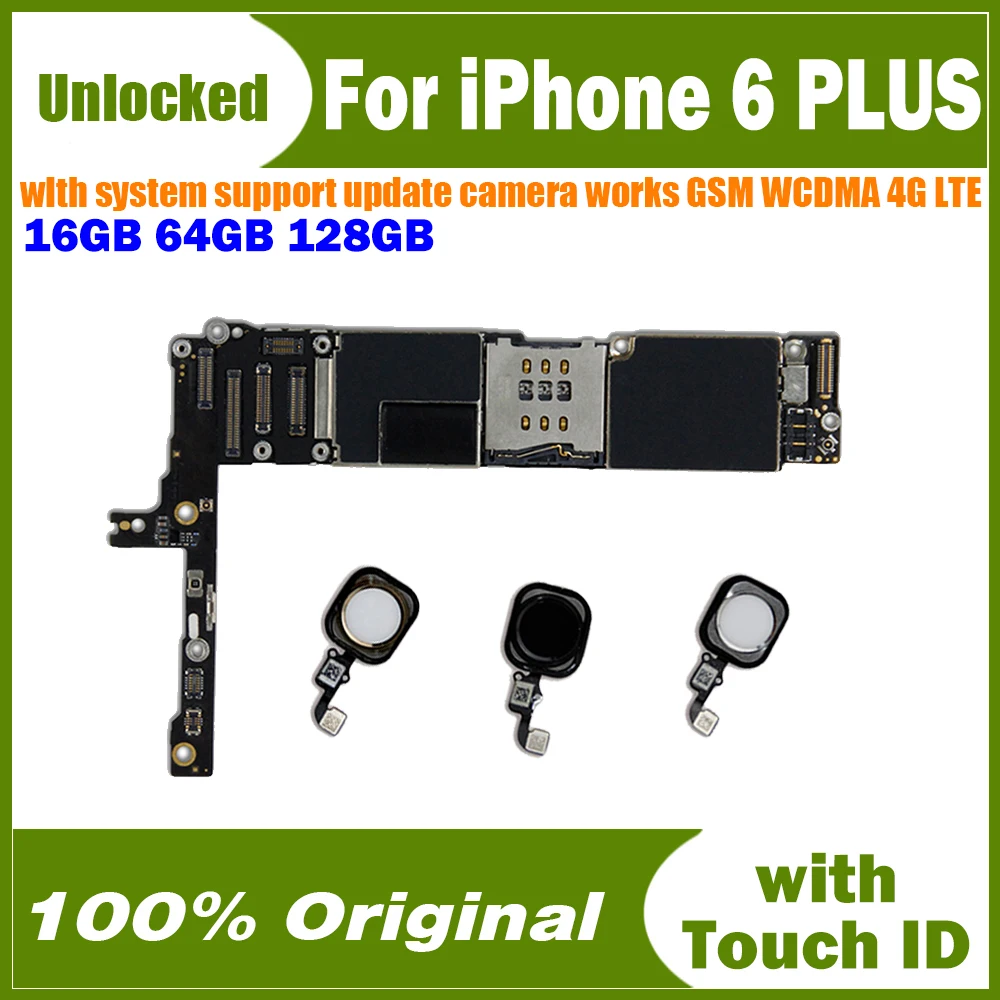 For Iphone 6 Plus Mainboard 100% Original Unlocked For Iphone6 Plus ...