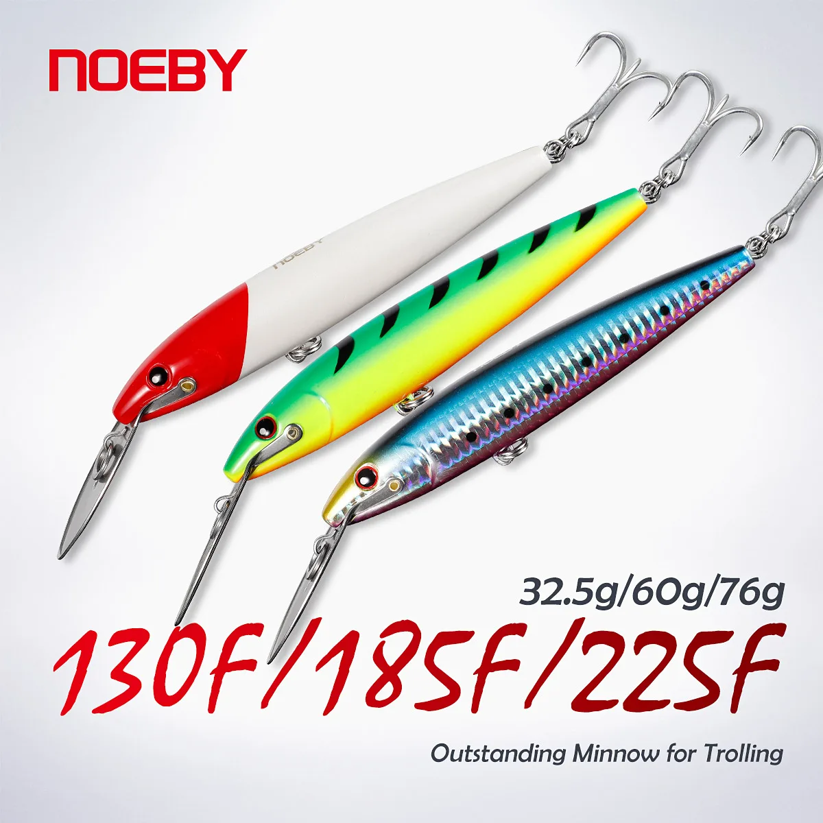Noeby-Fishing-Lure-3PCs-Set-130mm-32-5g-185mm-60g-225mm-76g-Trolling ...