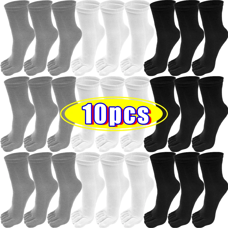 5pairs-Casual-Five-toe-Long-Socks-Men-Sports-Sweat-Deodorant-Separate ...