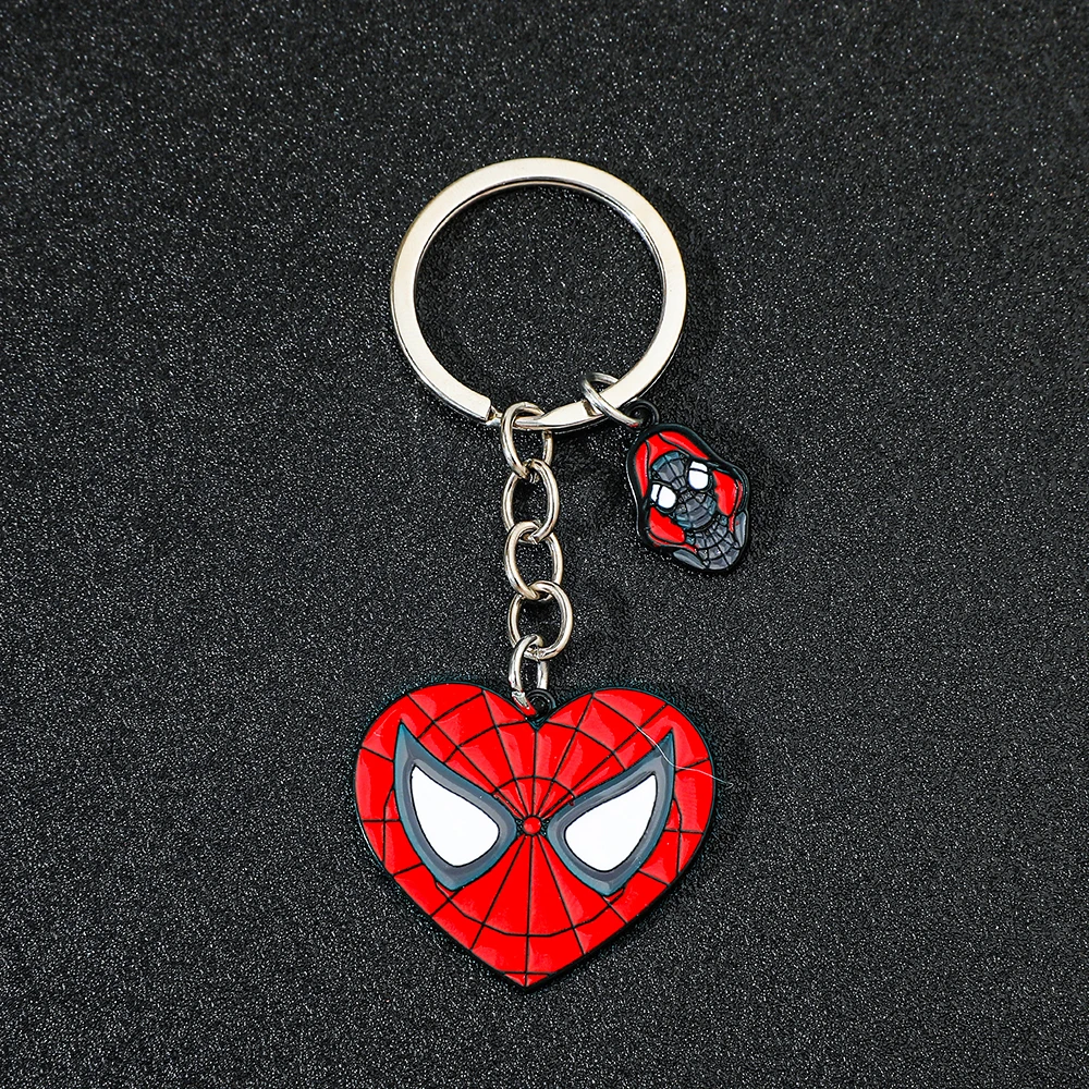 Superhero Spider Mask Keychain Pendant School Bag Ornament Keyring ...