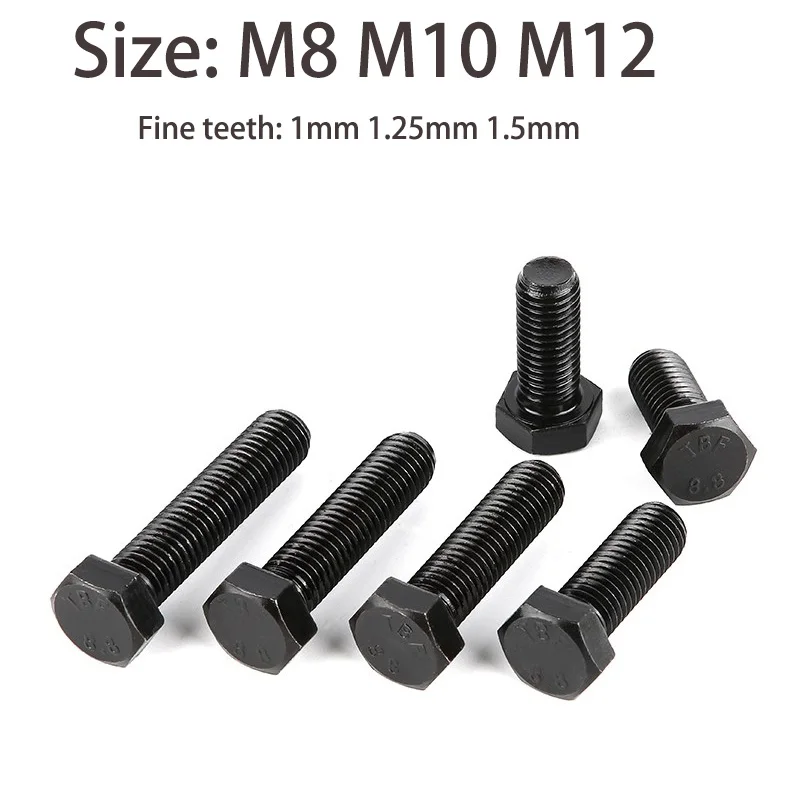 M8-M10-M12-External-Hexagon-Screw-Pitch-Fine-Thread-1mm-1-25mm-1-5mm-Black-Carbon.jpg