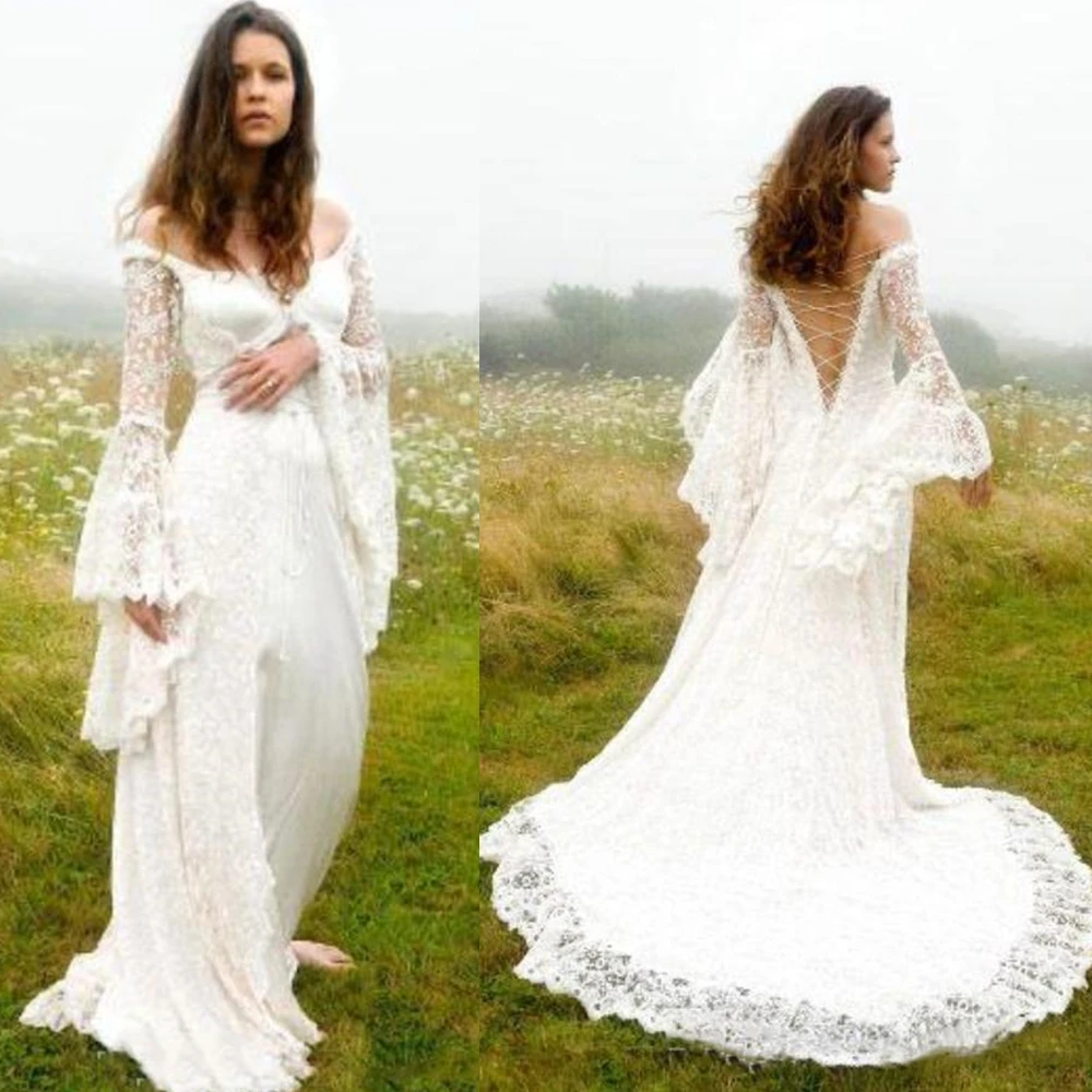 Medieval Wedding Dress With Hood