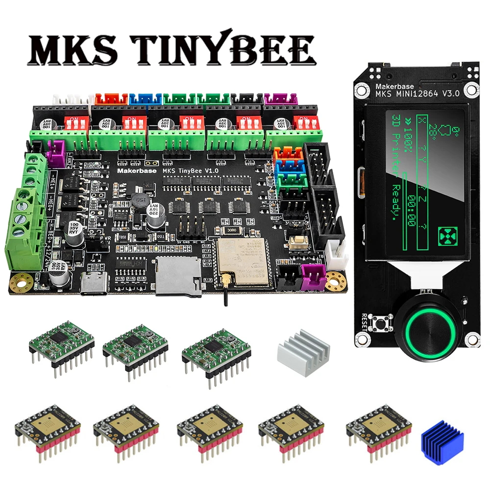 Makerbase Mks Tinybee Motherboard 32bit 3d Printer Control Board Esp32 Mcu 3d Printer Parts Fit ...