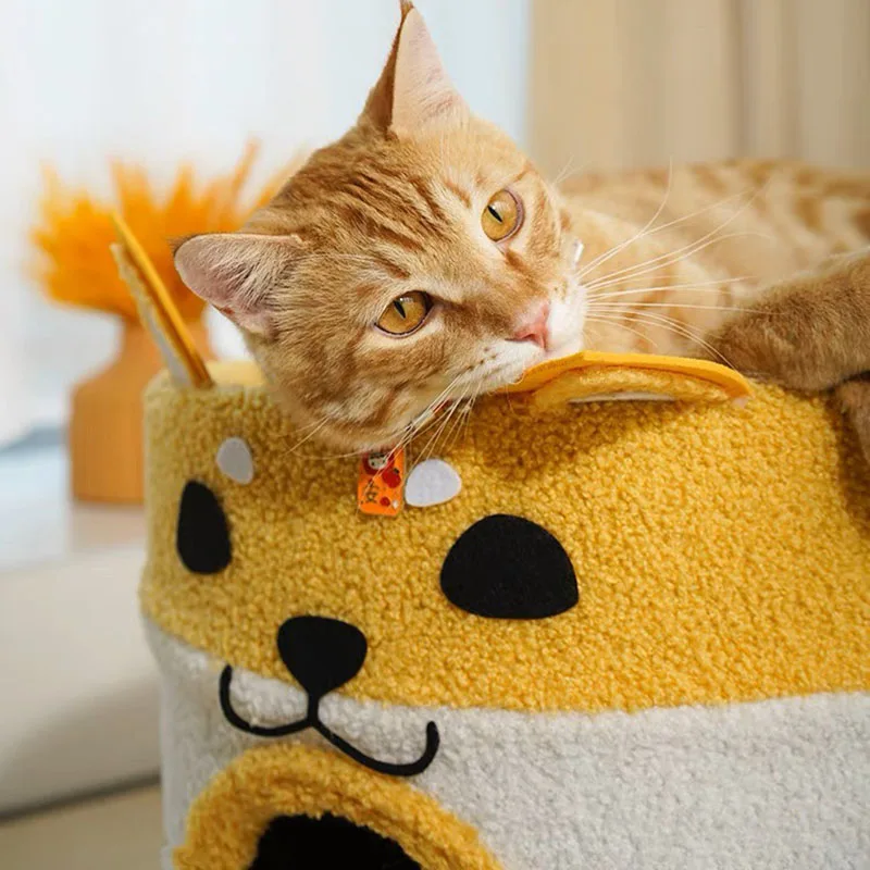 Cat-Climbing-Frame-Sisal-Barrel-Cat-Litter-One-Small-Double-Cat ...
