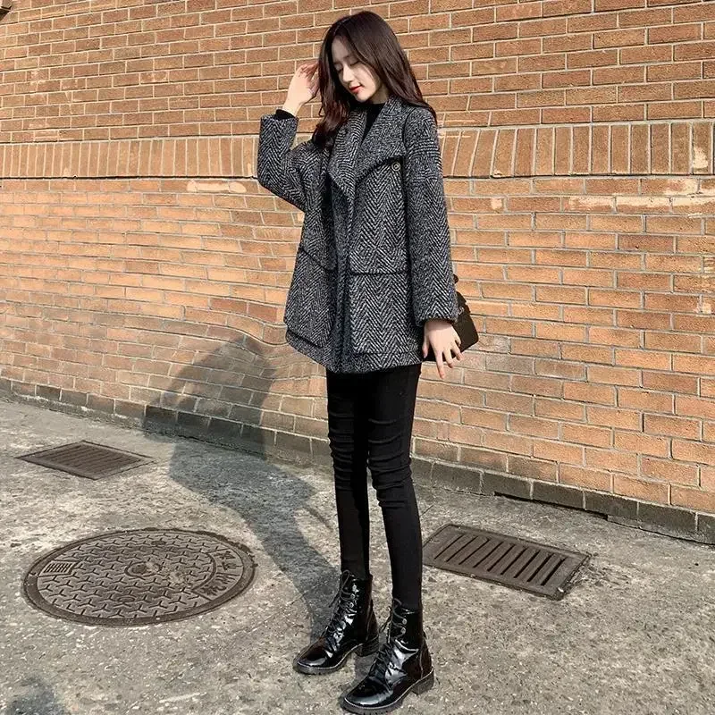 Blazer Woman Jacket Black Dress Wool & Blend Clothes Over Outerwears ...