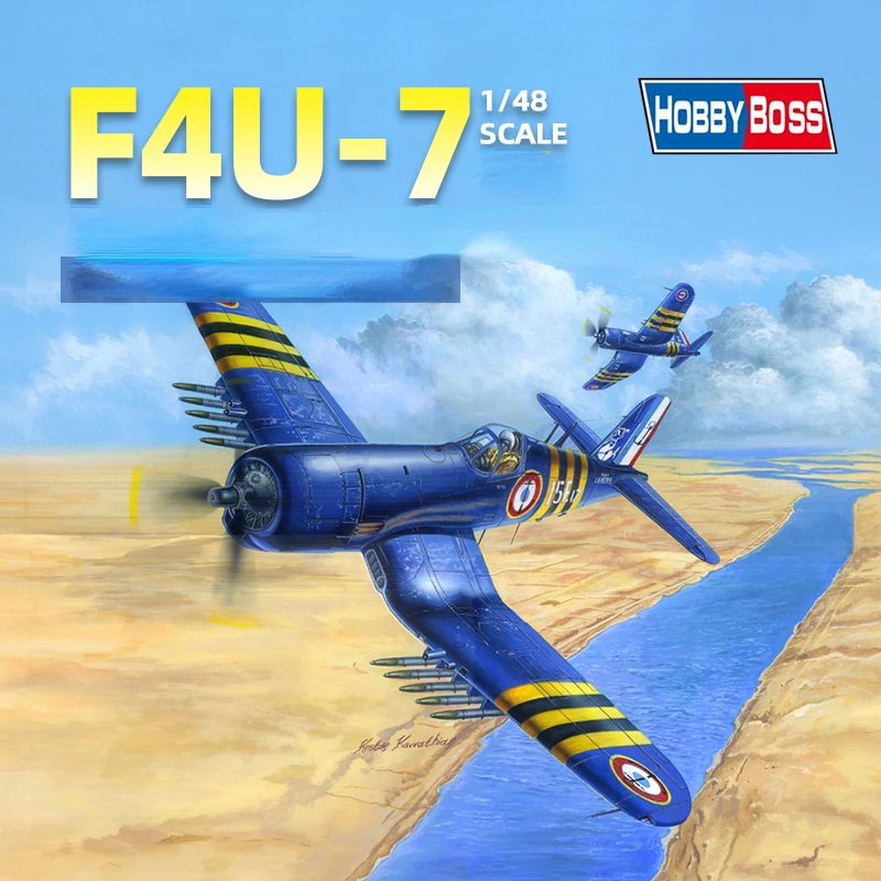 HOBBY-BOSS-80392-Airplane-Model-1-48-F4U-7-Corsair-Airplane-Assembly ...