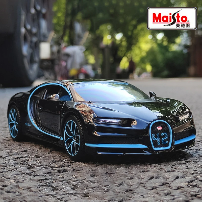Maisto 1:24 Bugatti Chiron Divo Supercar Alloy Car Model Diecasts & Toy ...