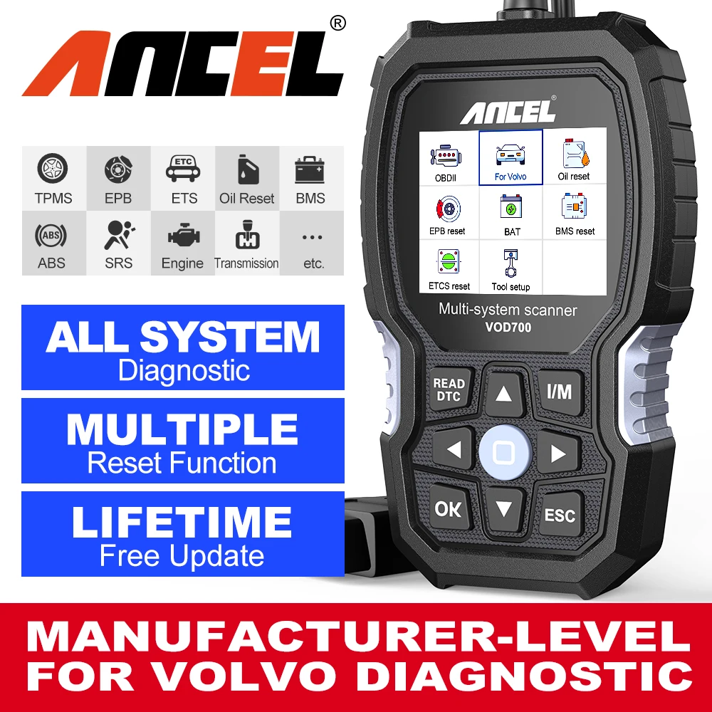 Ancel-VOD700-OBD2-Scanner-Diagnostic-Tool-All-System-Fit-For-VOLVO-ABS ...