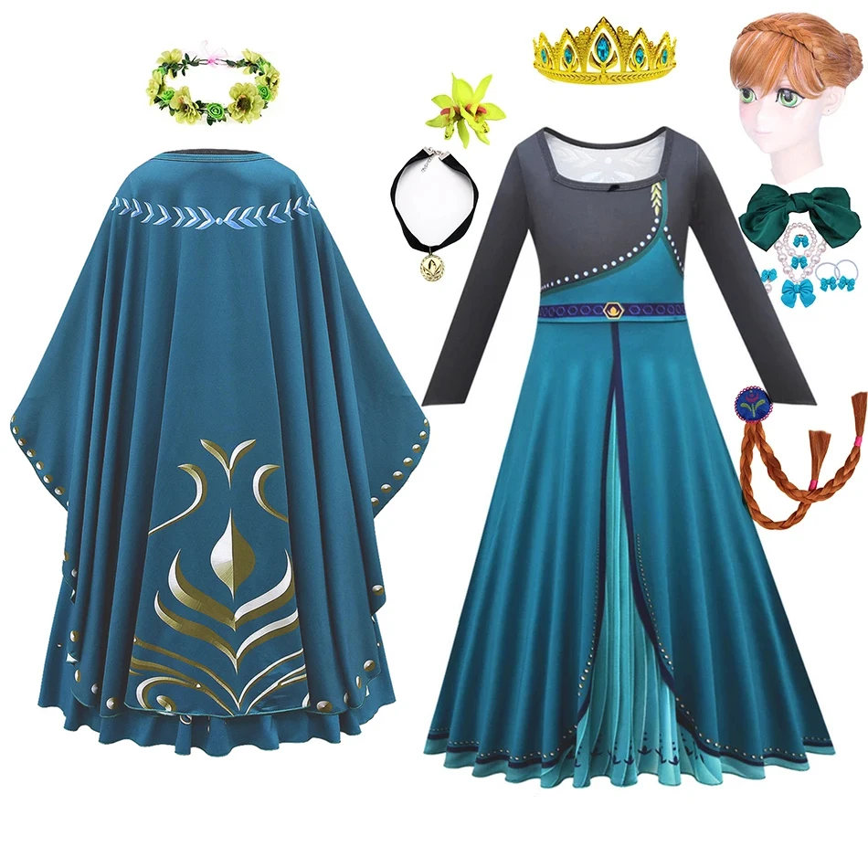 Anna-Coronation-Dress-Girl-Princess-Cosplay-Costume-Children-3D-Print ...
