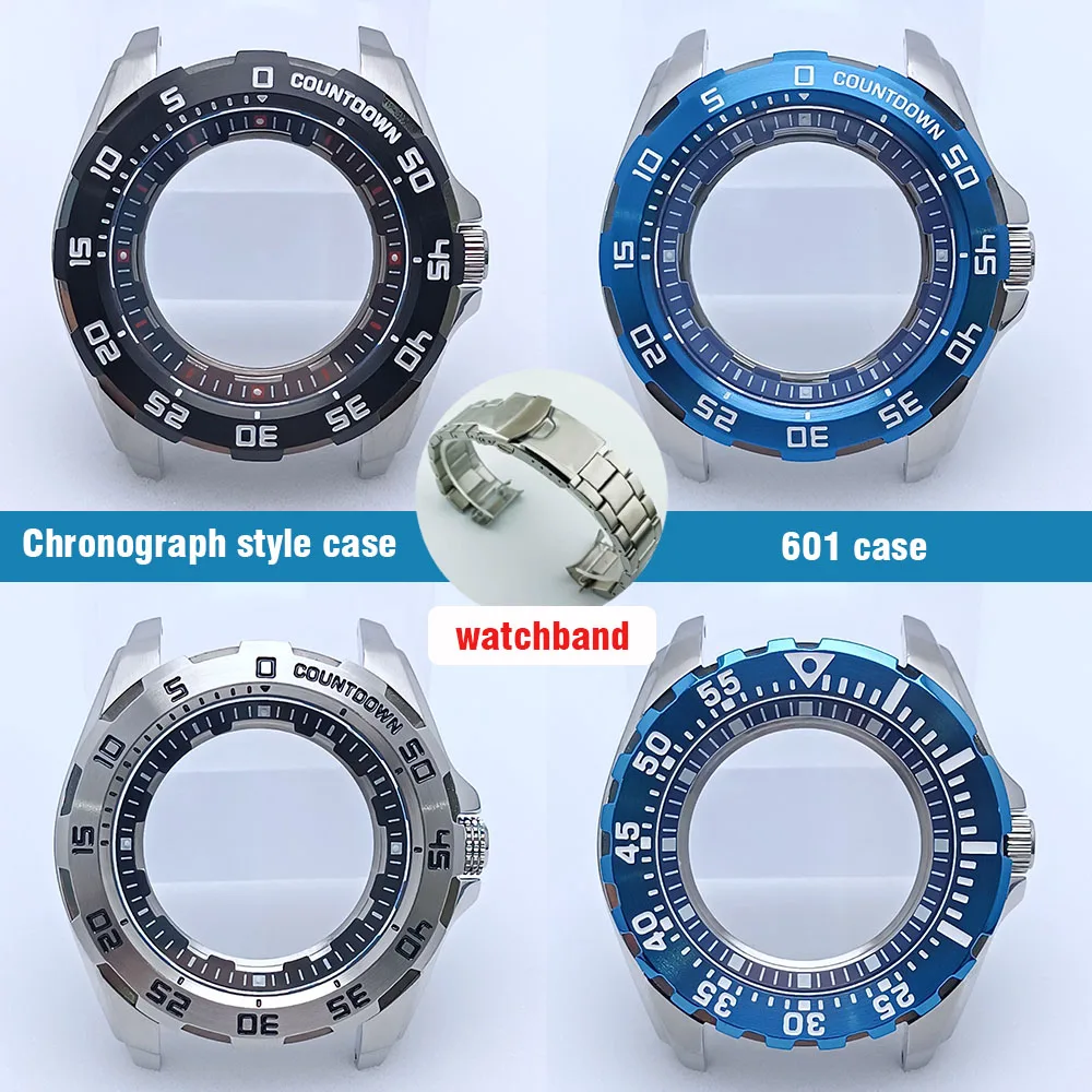 44mm-silver-blue-black-Case-nh35-nh36-case-Countdown-Stainless-steel ...