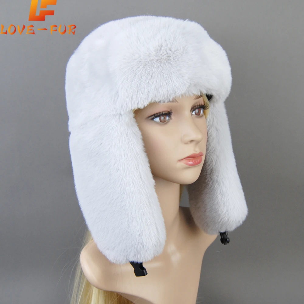 Winter-Russian-Woman-Fashion-False-Rex-Rabbit-Fur-Hats-Luxury-False-Rex ...