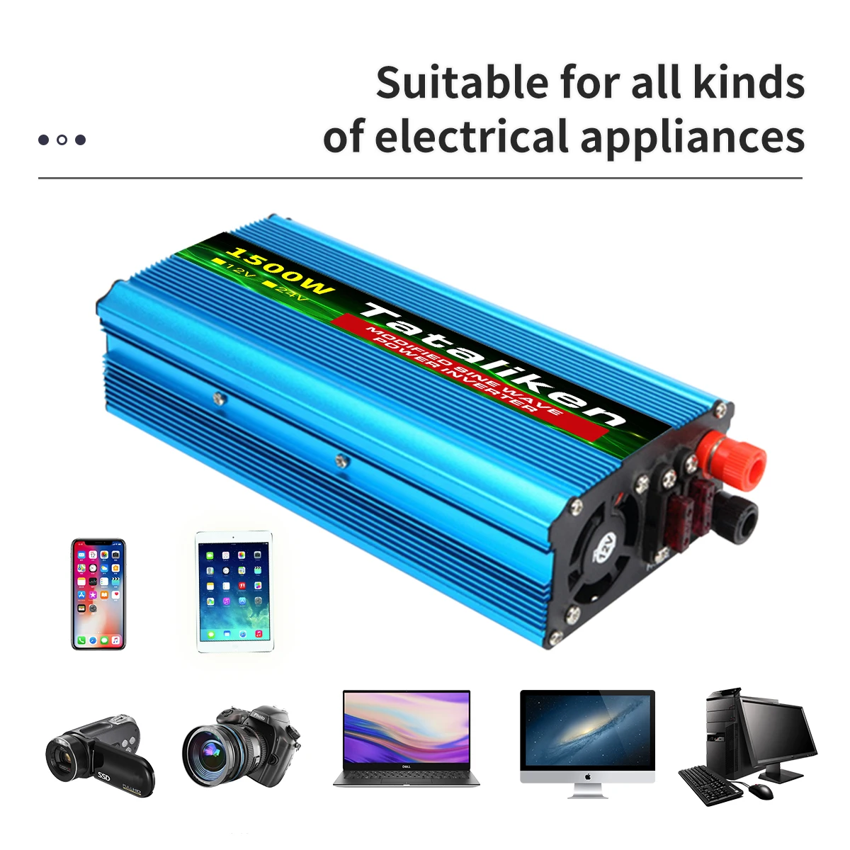 high power inverter Ac 220v 600w1500w3000w4000w dc 12v correction wave ...