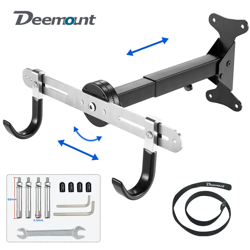 Deemount 3-dimensional Adjust Wall Mount For Mtb Road Hanging Storage ...