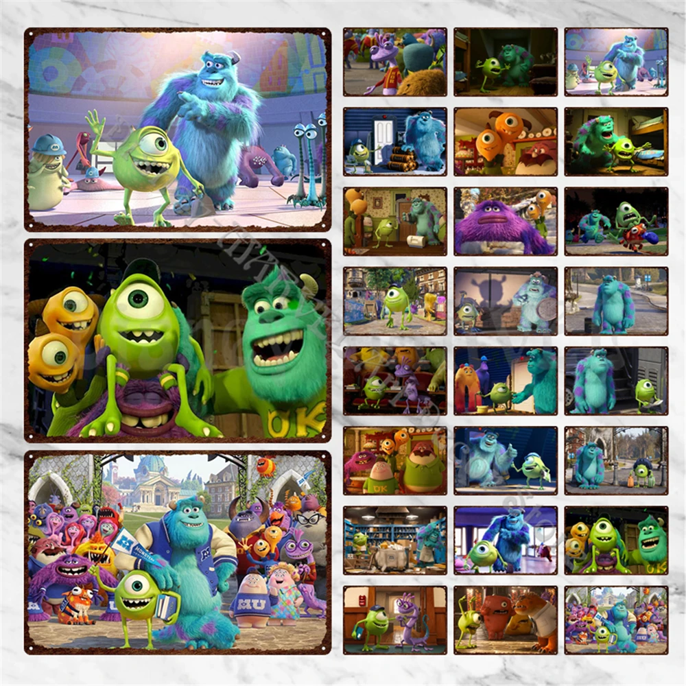 Monsters University Character Posters