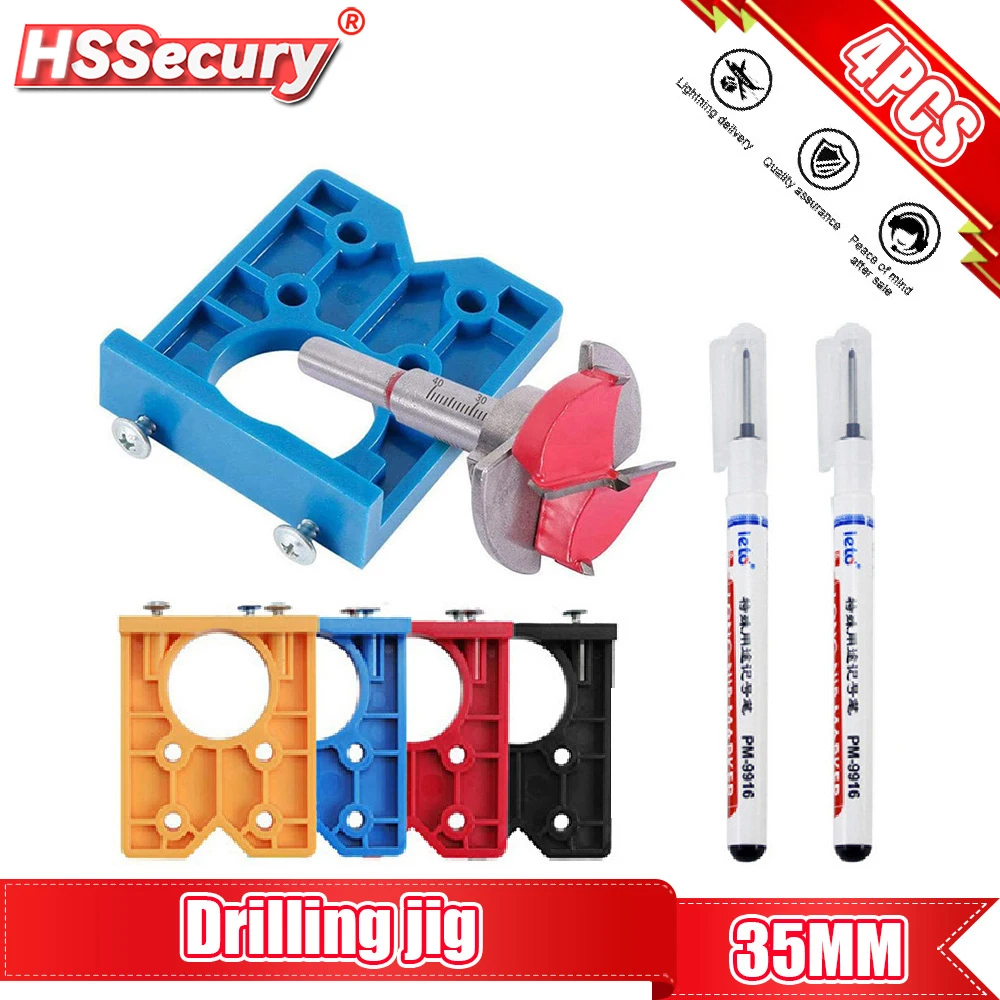 35mm Cup Style Concealed Hinge Jig Drill Guide Set | Door Cabinet ...