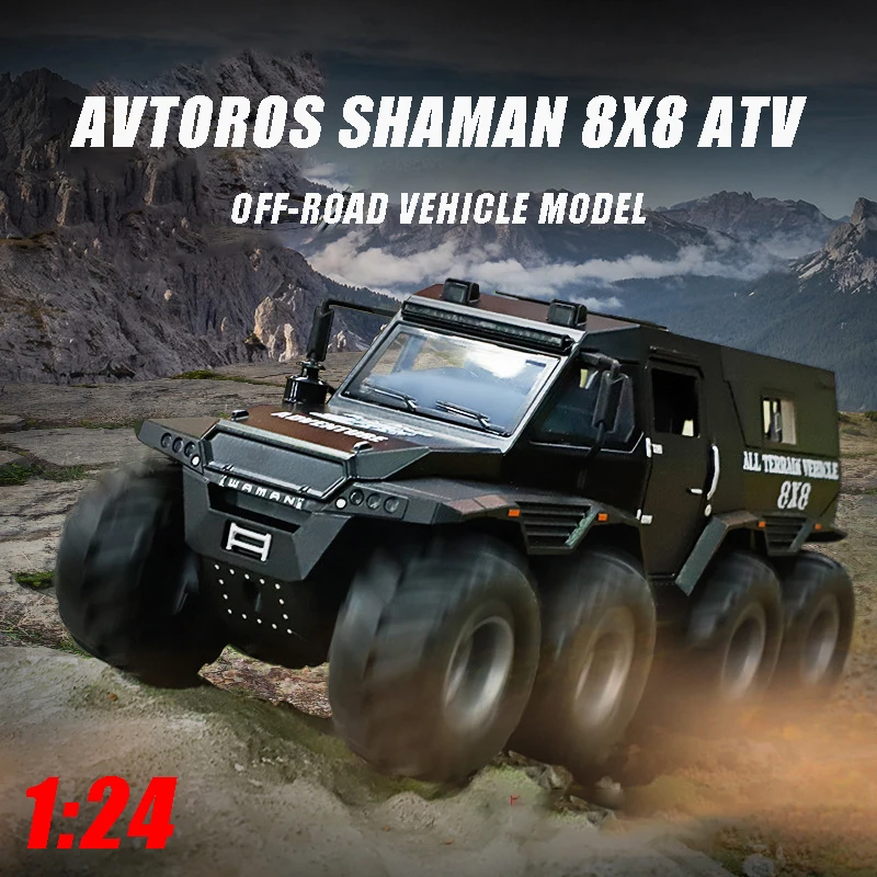 1-24-Conqueror-Shaman-8X8-SUV-Toy-Alloy-Off-road-8Wheels-Car-Diecast ...