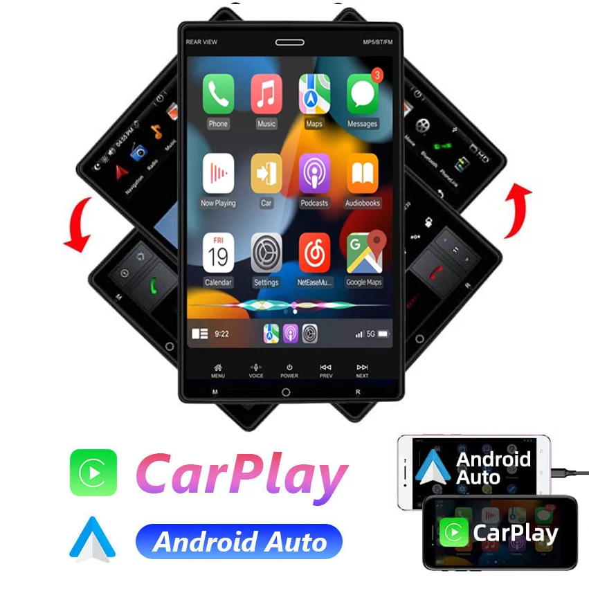 Android 12.0 carplay carro auto rádio gps multimídia player 2 din ...