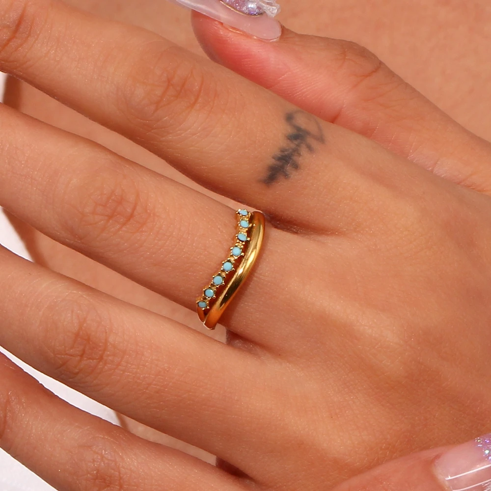 New-Design-18K-Gold-Plated-Stainless-Steel-Fashion-Pearl-Ring-For-Woman ...