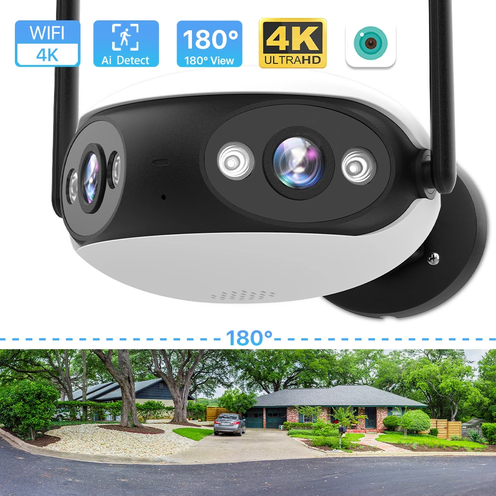 4K-8MP-Dual-Lens-WIFI-IP-Camera-4MP-180-Wide-View-Angle-Outdoor-Wifi ...