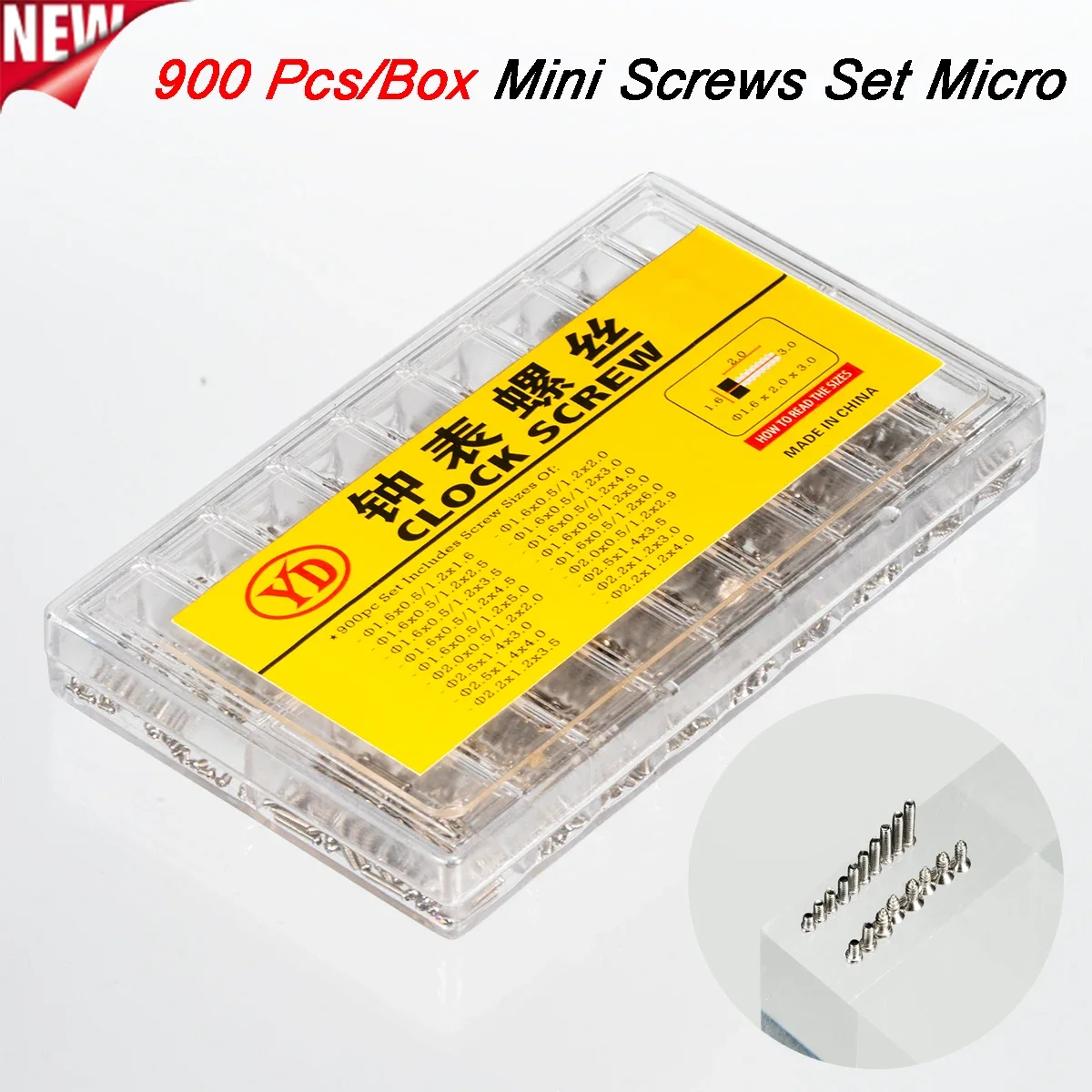 900Pcs Mini Screws Set Micro PC Laptop Computer Sunglass Watch Phone ...