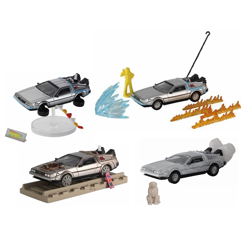 Capsule-Mini-Car-Model-1-64-Back-To-The-Future-2-DeLorean-Time-Machine ...