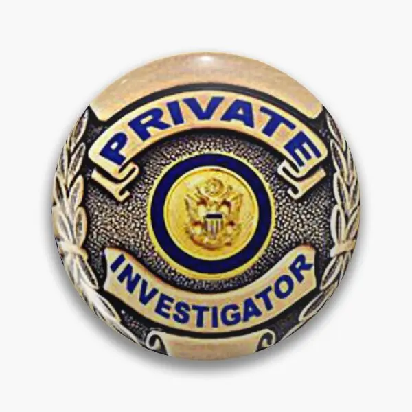 Private Investigator Customizable Soft Button Pin Jewelry Fashion Funny ...