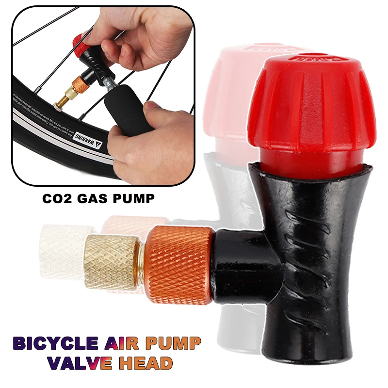 Bicycle-Air-Pump-Valve-Head-Inflator-Adapter-CO2-Gas-Pump-Head-Fast ...