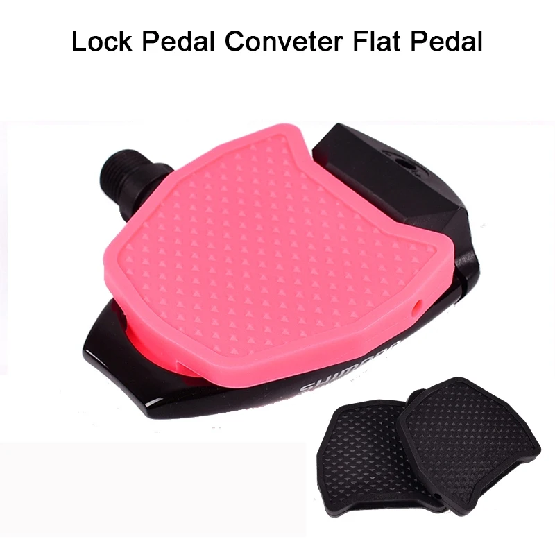 Road-Bike-Clipless-Pedals-Bicycle-Lock-Pedal-Converter-Application-SPD ...