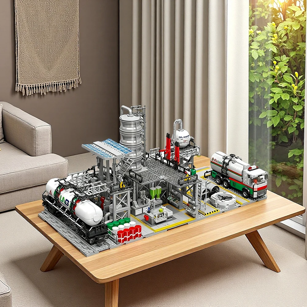 3 in 1 Assembly City Street View Building Blocks Natural Gas Storage ...