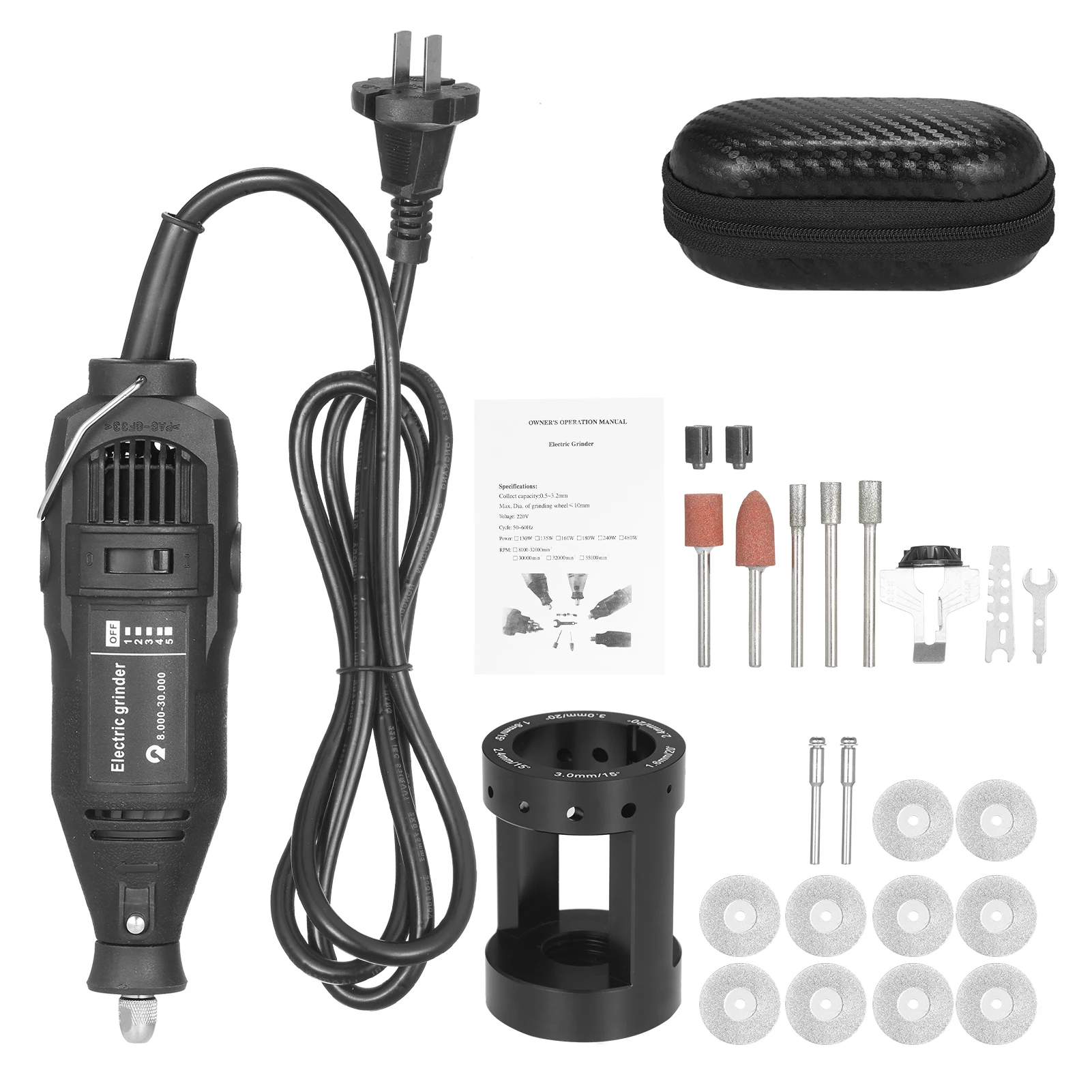 Portable Chain Grinder Handheld Chainsaw Sharpener Electric Saw ...