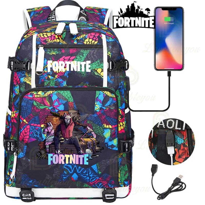 Peely Fortnite Battle Royale Theme Backpack With USB