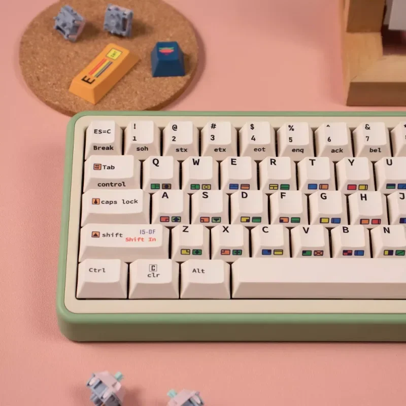 C64-R2-Theme-Keycap-147Key-PBT-Custom-Retro-Style-Keyboard-Cap-Cherry ...