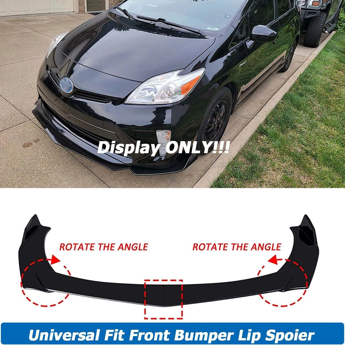 Universal Front Bumper Lip Spoiler Side Splitter Deflector Body Kit ...