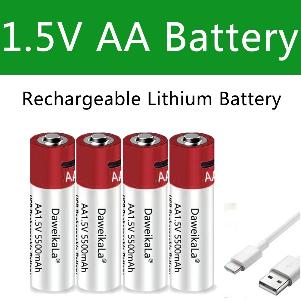 1-5V-AA-Rechargeable-Battery-5500mAh-USB-Rechargeable-AA-Battery ...