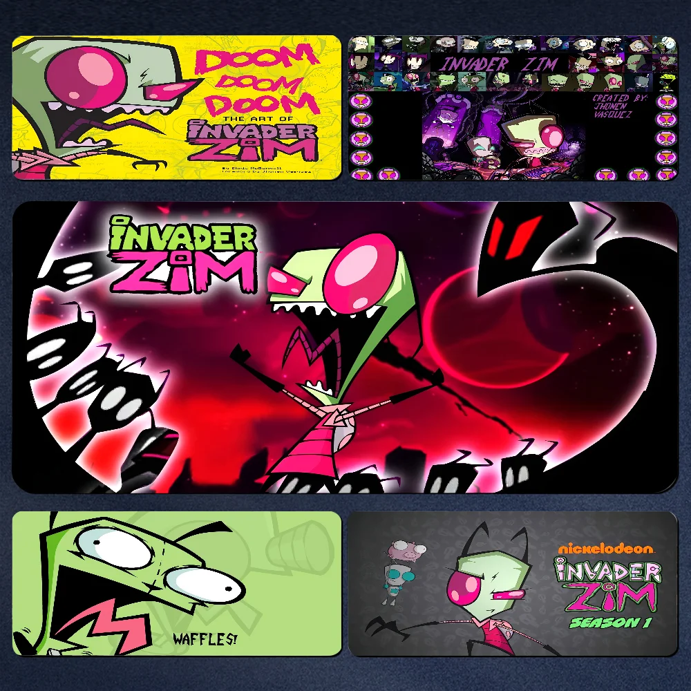 Invader Zim Cartoon Beautiful Large Gaming Mousepad L XL XXL Gamer ...