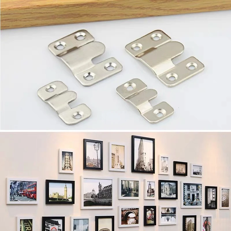 1pcs Stainless Steel Heavy Duty Picture Frame Hanger Photo Display ...